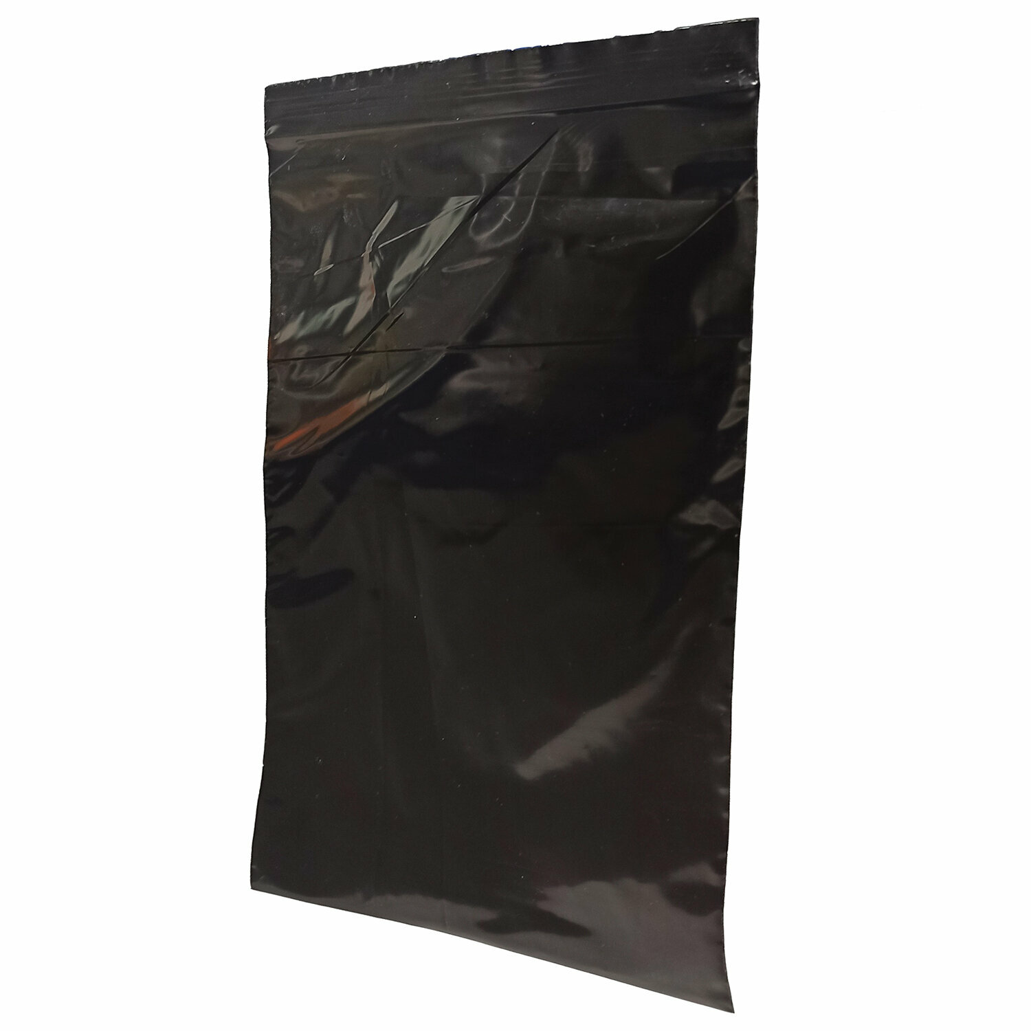Упаковка 2 шт. Пакеты ZIP-LOCK очень прочные, комплект 100 шт, 200x300 мм, ПВД, 80 мкм, чёрные, BRAUBERG, 608931
