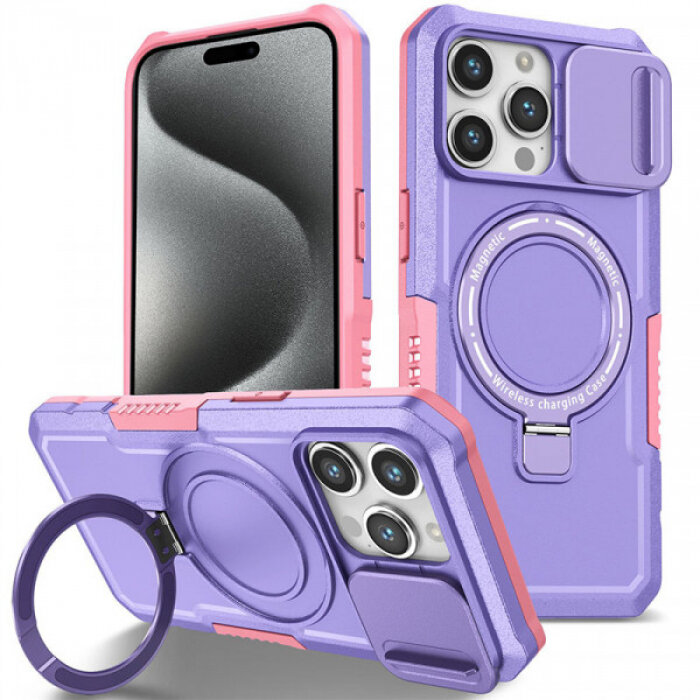 CamShield MagSafe Противоударный чехол для iPhone 15 Pro Max со шторкой для камеры