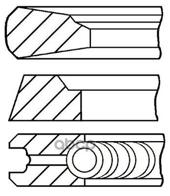 Кольца dm 127.00 STD [2.385-3.5-3.5] 1 ПОР. SCANIA 4 Serie DSC11.12,13,17,18 DSC12,14,16 Goetze арт. 08-112100-00