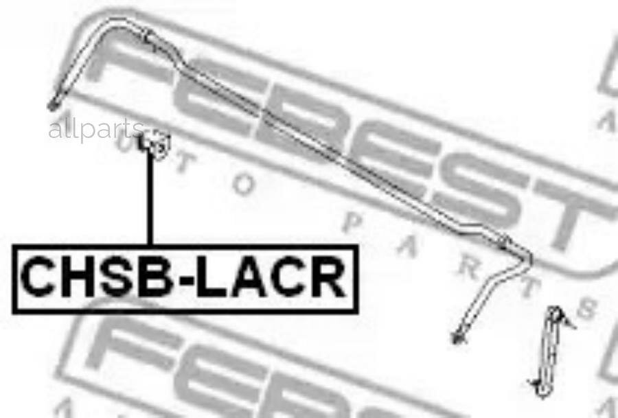 FEBEST CHSB-LACR втулка заднего стабилизатора D10.5 (CHEVROLET LACETTI/OPTRA (J200) 2003-2008) FEBEST