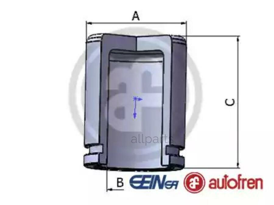 AUTOFREN D025338 Поршень тормозного суппорта Hyundai ix35 13-15 / Tucson 15-21