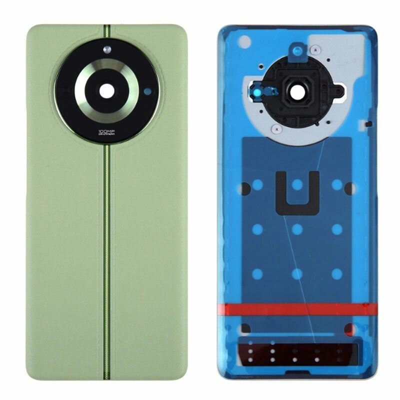 Задняя крышка для Realme 11 Pro (100MP) Цвет: Зеленая + стекло камеры