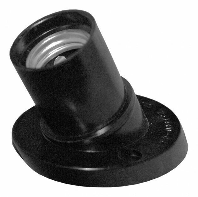 Патрон Texenergo Е27 карболитовый настенный черный