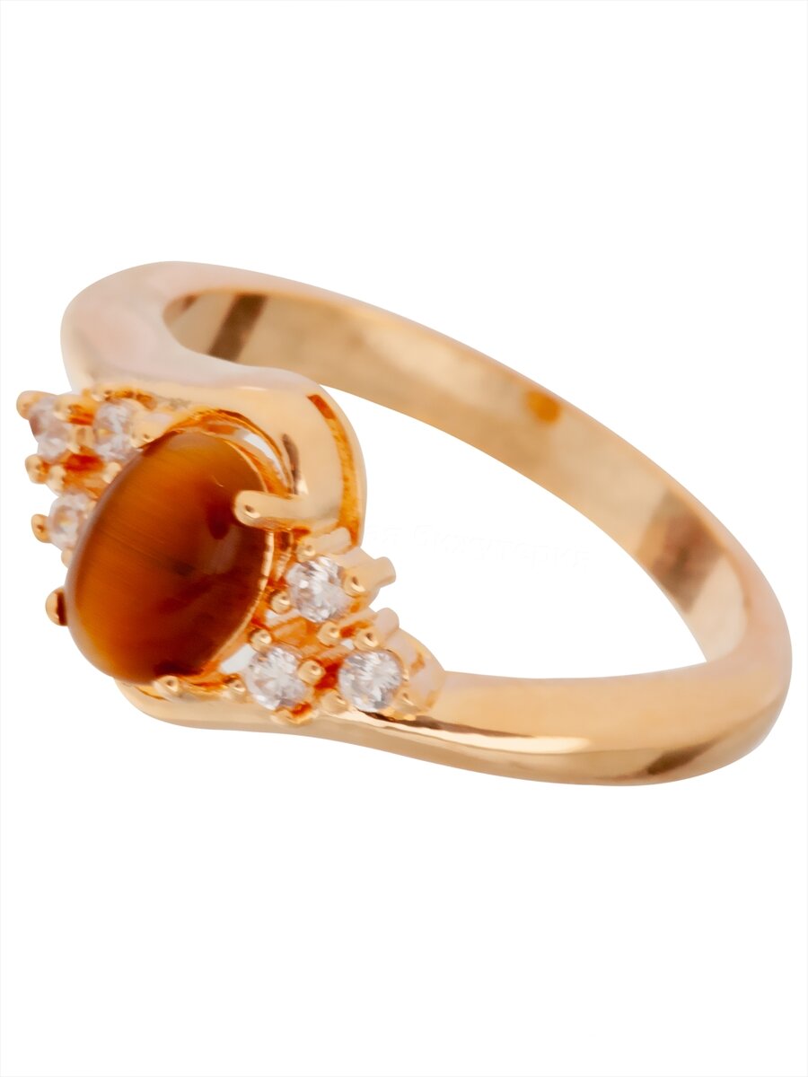 Кольцо, тигровый глаз