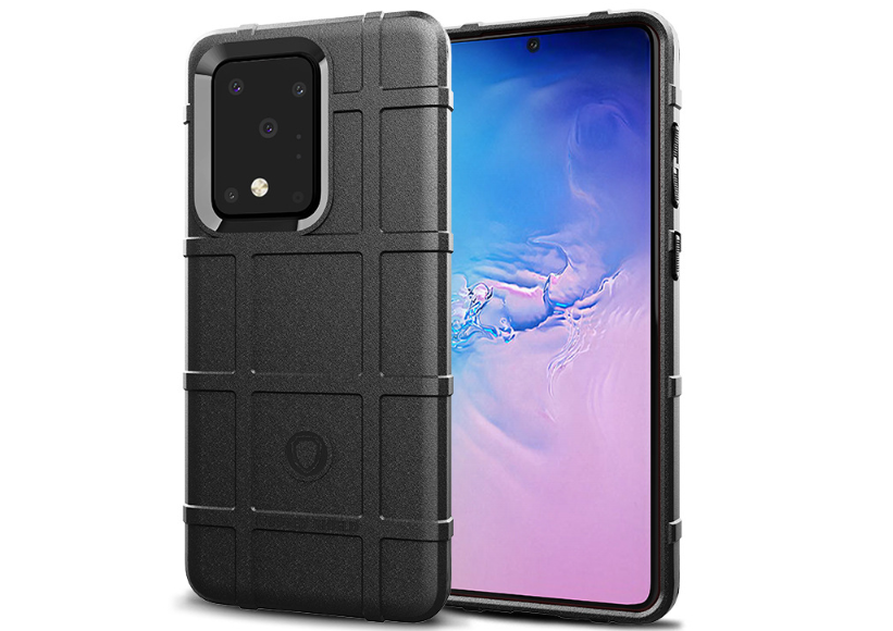 Чехол-бампер MyPads для Samsung Galaxy S20 Ultra 5G противоударный усиленный ударопрочный черный