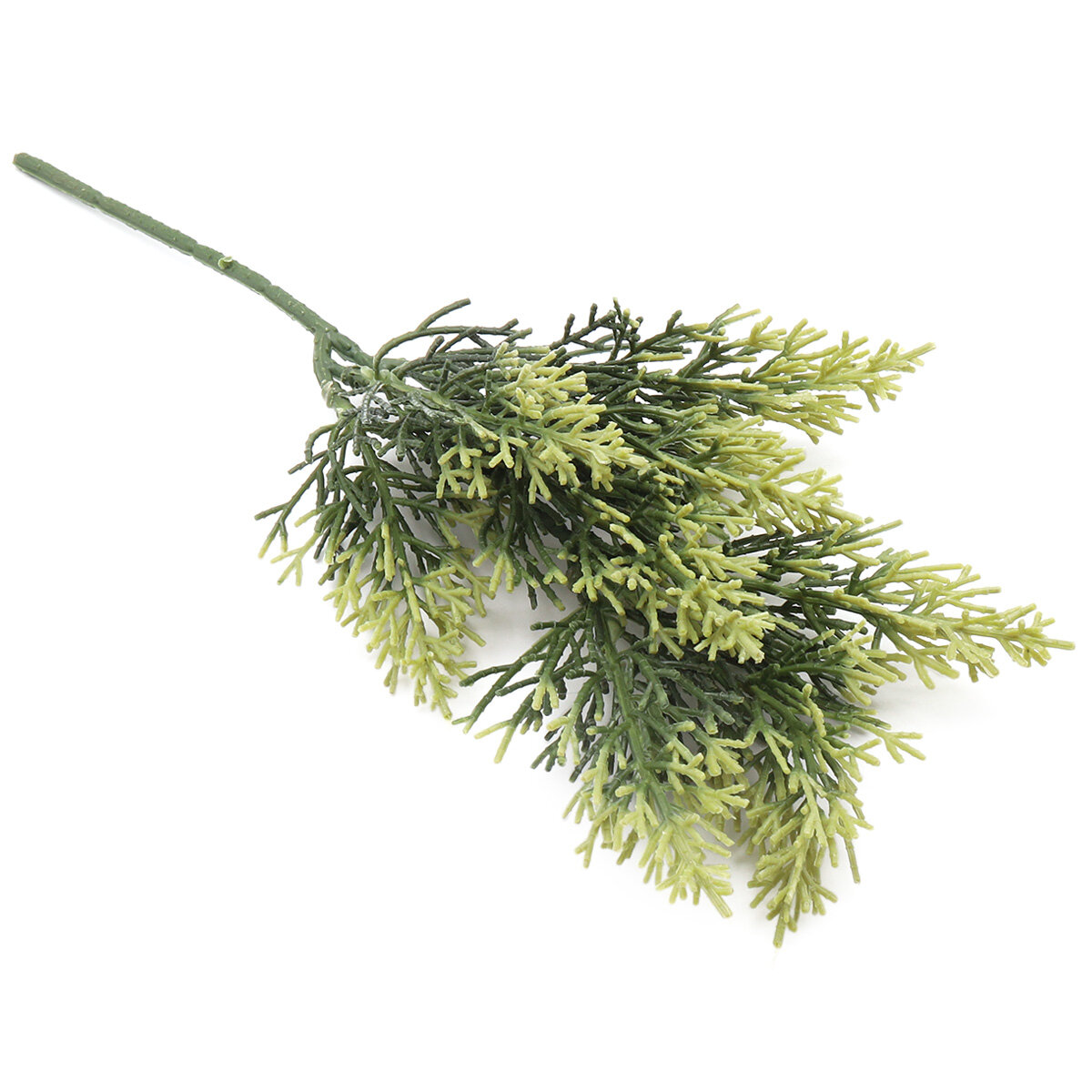 Ветка новогодняя, туя декоративная, длина 35 см, пластиковая, зеленая, Айрис