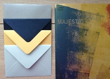 Конверт подарочный Драйв Директ 78х110 мммм, Majestic Настоящее золото, 10 шт