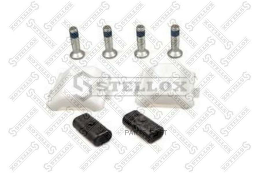 87-00411-SX_р/к опор седла на 2 стороны 1x(п/м)подушки(2+2шт)+болты для крепл.
