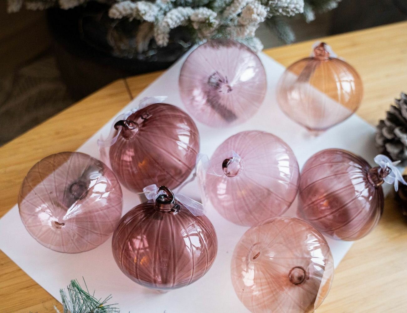 Ёлочные шары-луковки лора дель дольче, стекло, 10 см, 9 шт, Koopman International ABR705210