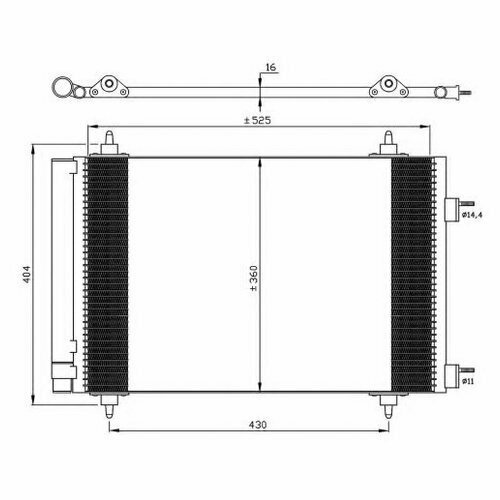 Радиатор кондиционера Nrf 35611