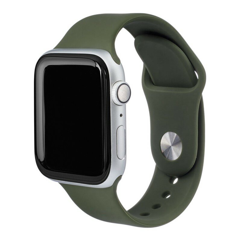 Ремешок силиконовый VLP Silicone Band Soft Touch для Apple Watch 38/40 mm Dark Green