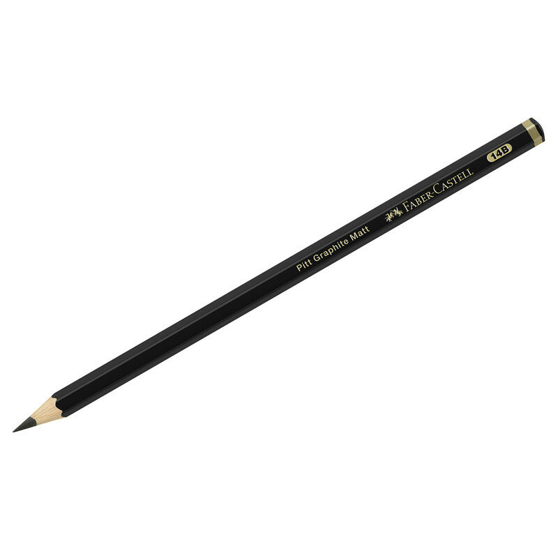 Карандаш ч/г матовый Faber-Castell "Pitt Graphite Matt" 14В, заточен, 332000