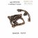 Замок - тоггл для украшений, авторская фурнитура Anna Bronze 0123(2)