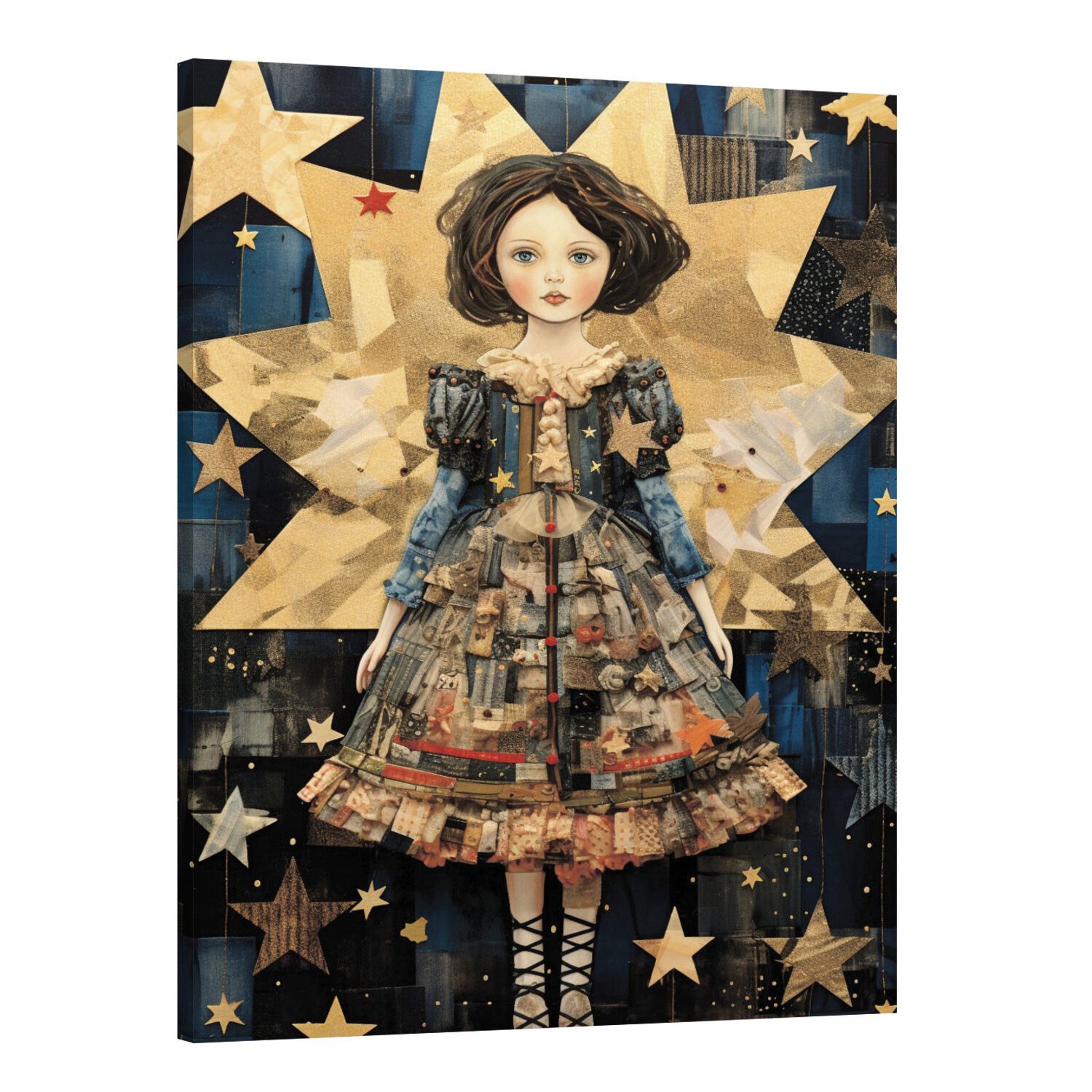 Интерьерная картина 50х70 "Кукла с магическим покровом"