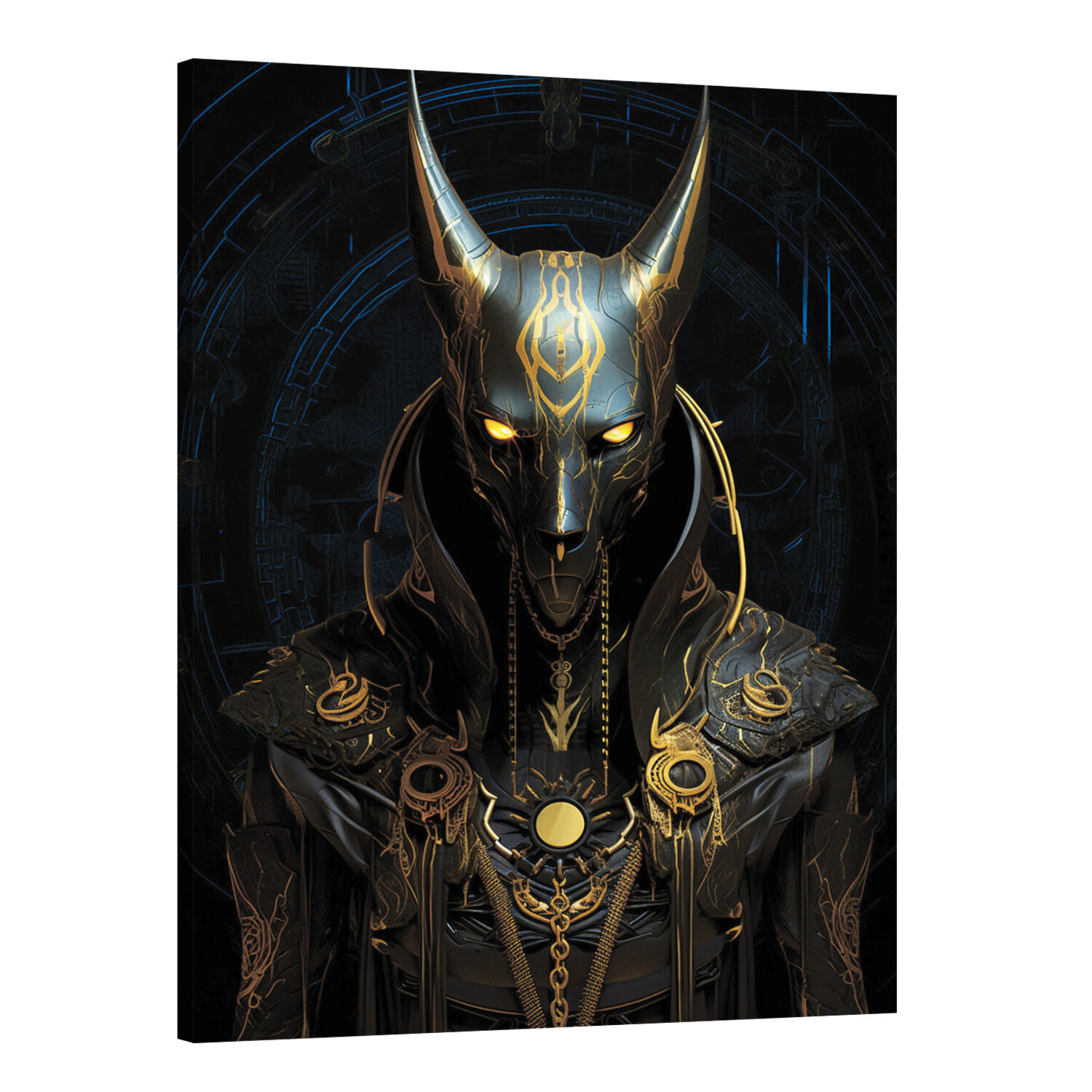 Интерьерная картина 50х70 "Анубис: страж вечного пути"