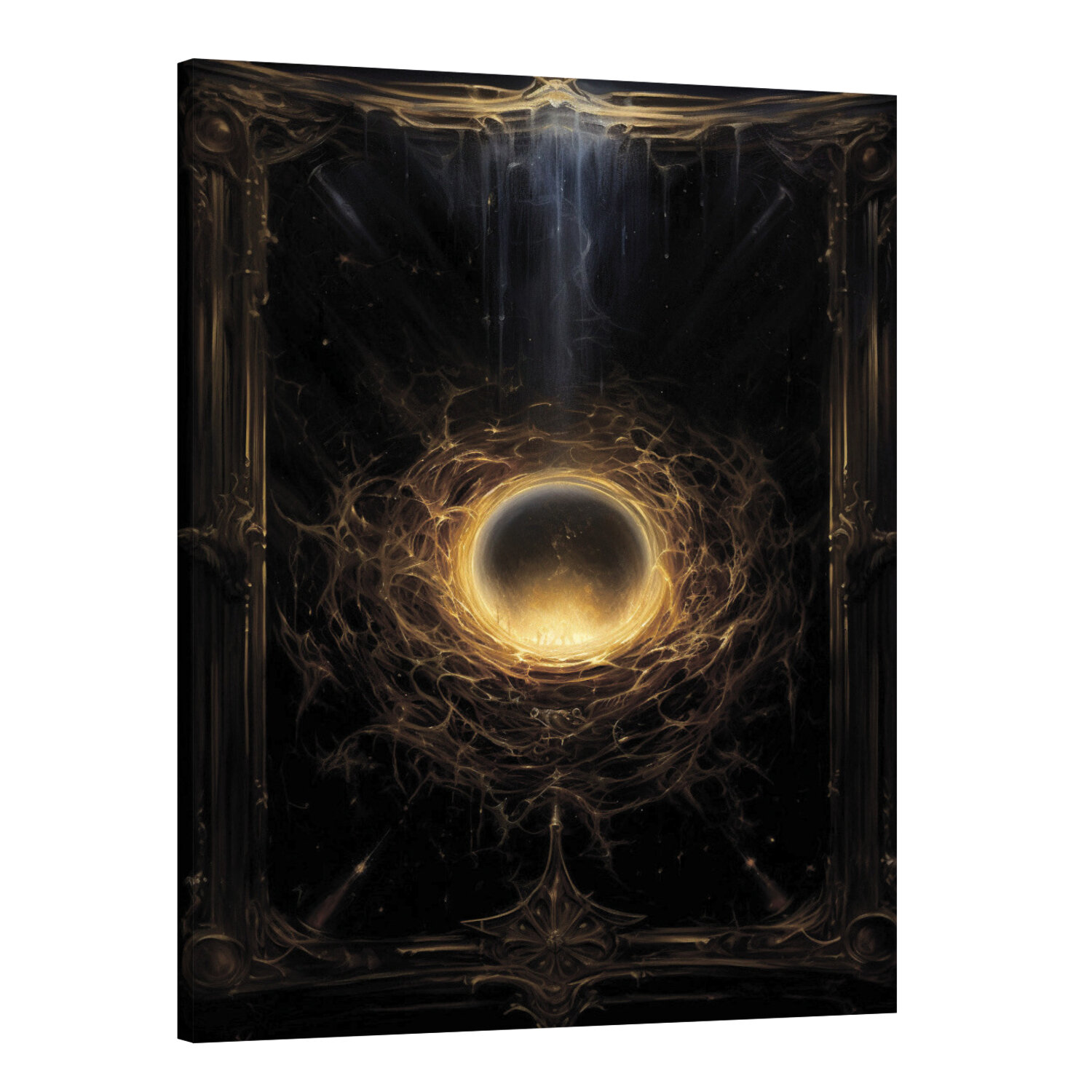 Интерьерная картина 50х70 "Гримуар: проклятое зеркало"