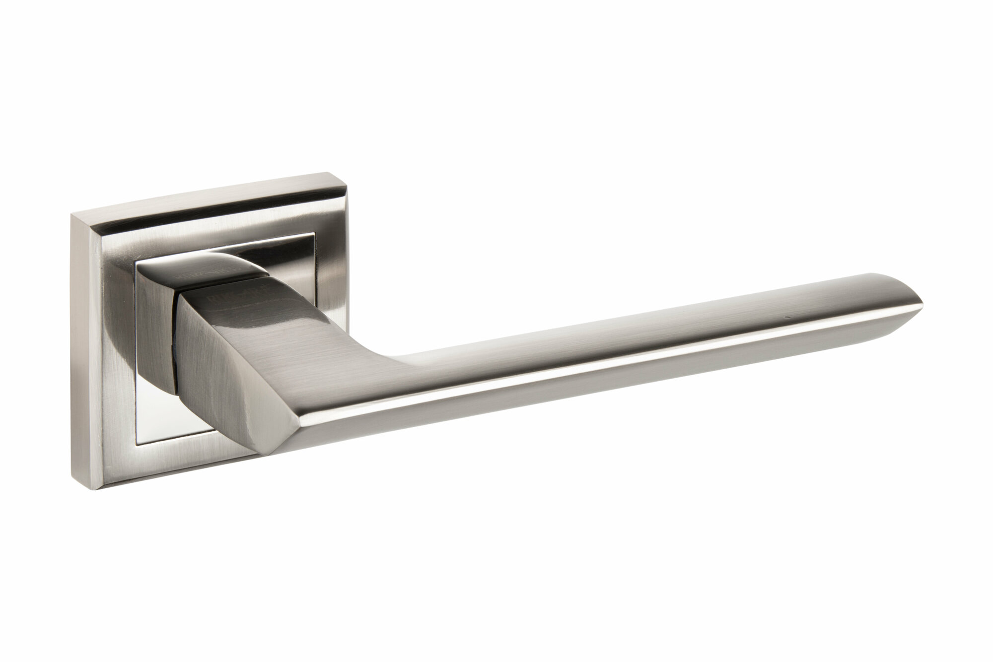 Ручка дверная на квадратной накладке BUSSARE ASPECTO A-64-30 S.CHROME | матовый хром