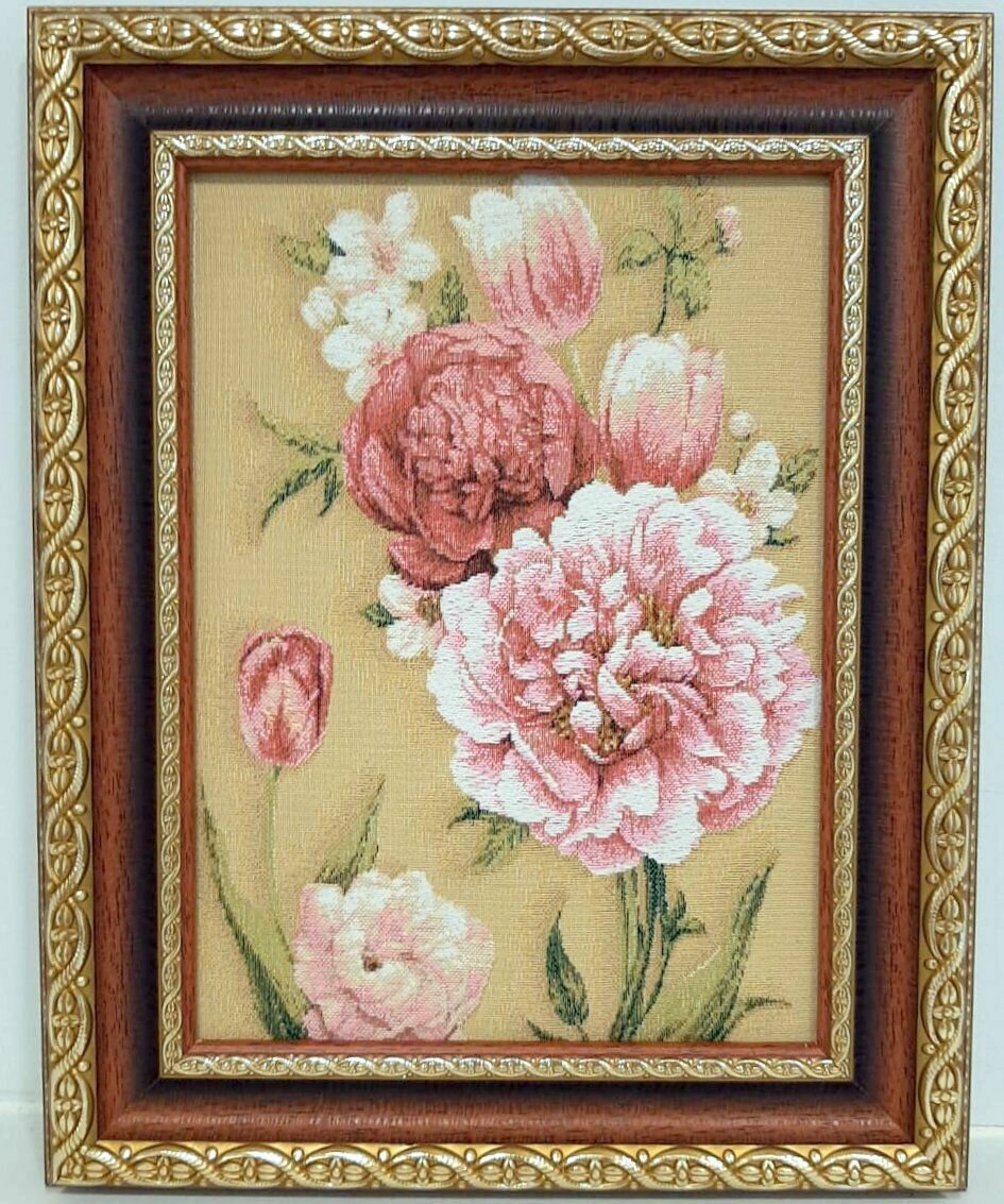 Картина гобеленовая "Букет бутон розы" 17х25