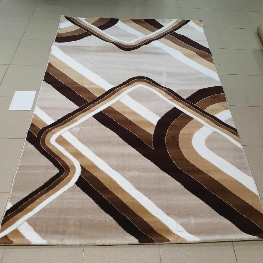 Ковер Модерн Бал текстиль Elegant KZ Q514A Бежевый 2 м на 5 м