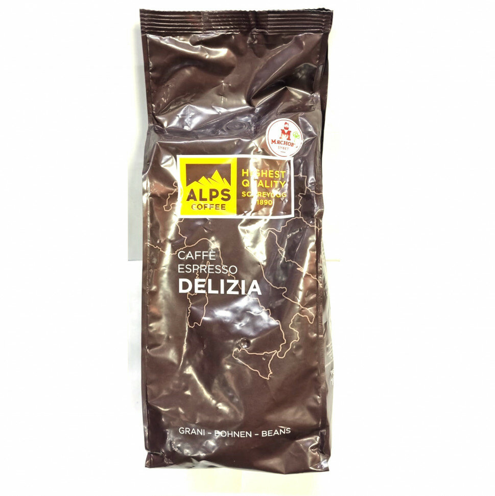 Кофе в зернах Alps Coffee Espresso Delizia, 1 кг