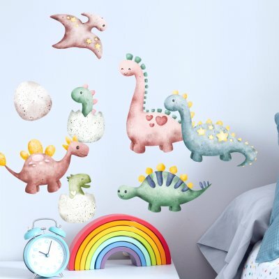 Наклейка интерьерная на стену «Время динозавров»