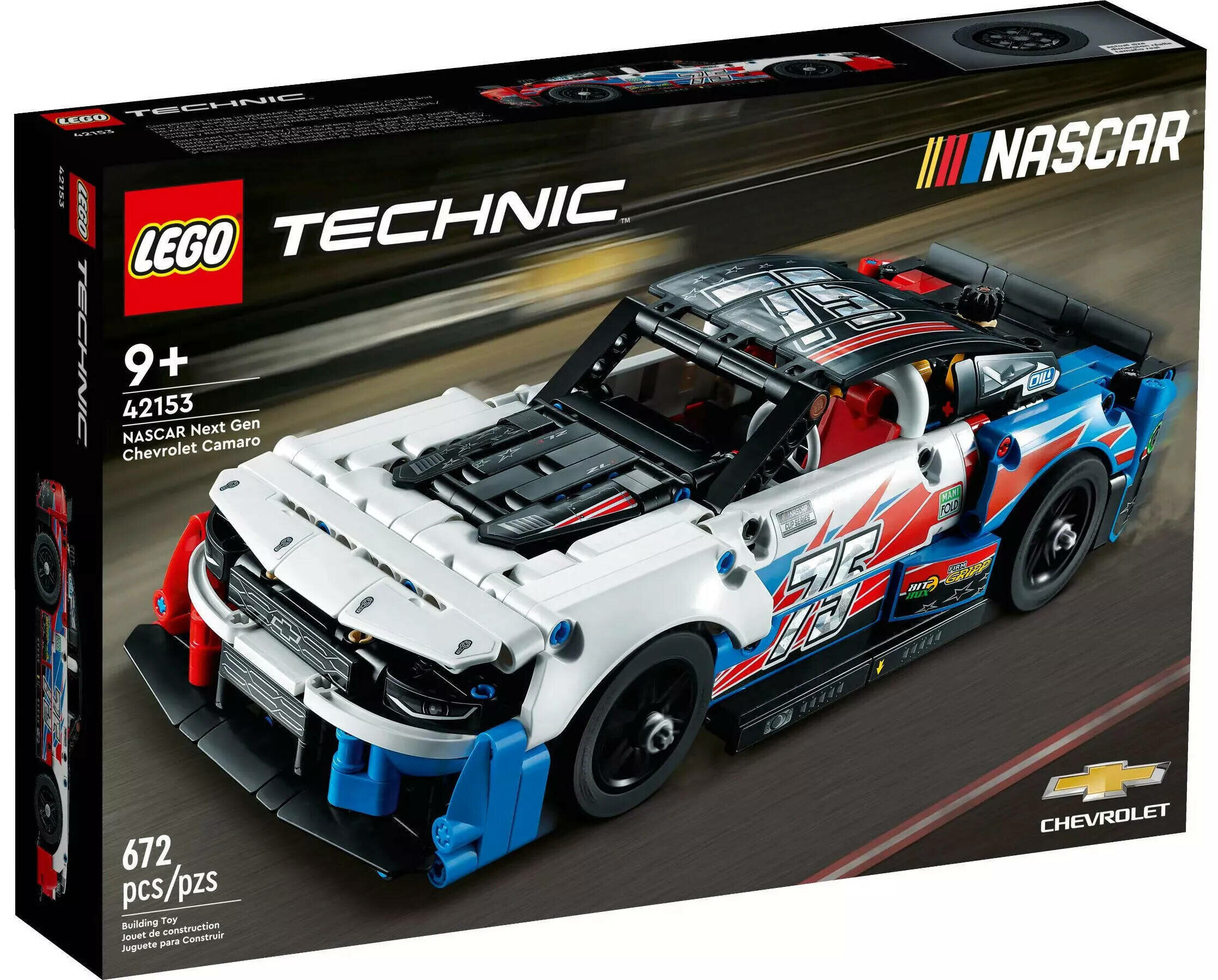 Конструктор LEGO Technic 42153 Шевроле Камаро ZL1 нового поколения NASCAR, 2023 год