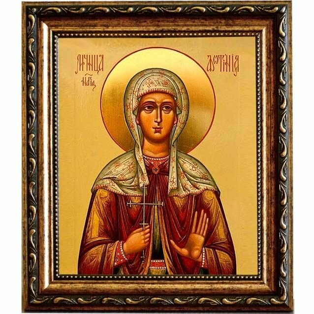 Фотиния (Светлана) Кипрская Преподобная. Икона на холсте. (15 х 18 см / В раме)