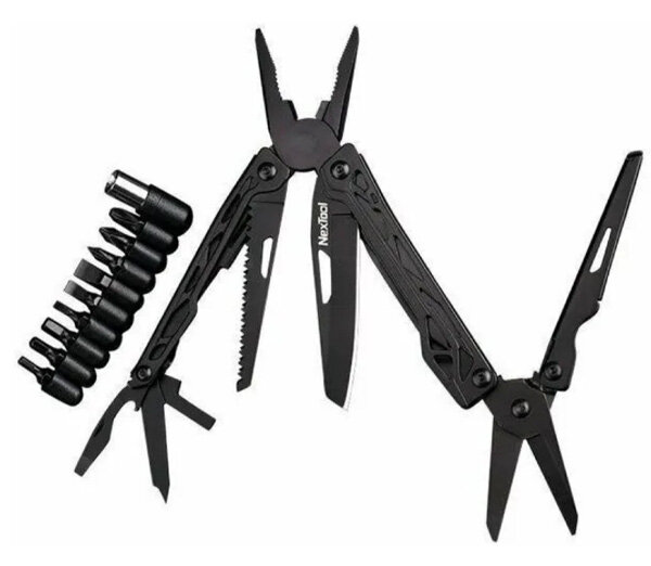 Мультитул туристический, компактный инструмент, многофункциональный Black Knight NE20044