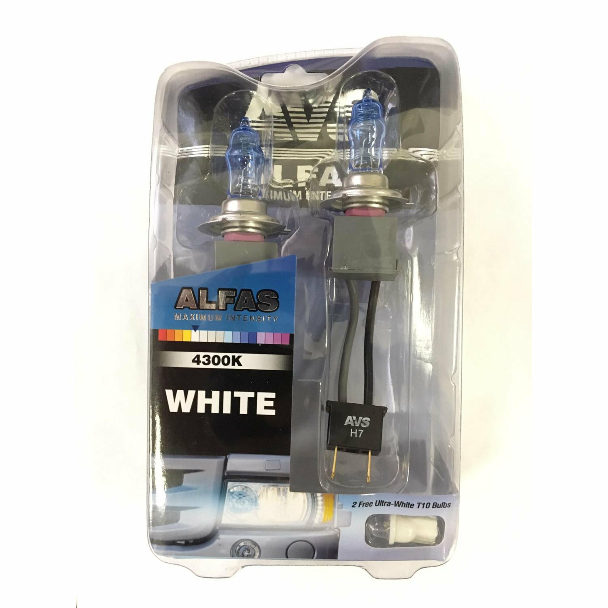Лампы газонаполненные H7 24V 85W AVS ALFAS Maximum Intensity 4300К кт.2 шт.+2 шт.(Т-10)