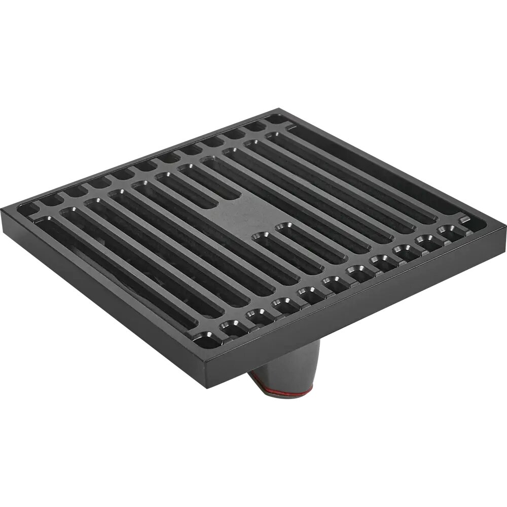 Трап для душа сливной 100х100 мм, черный Orange OT01-005b