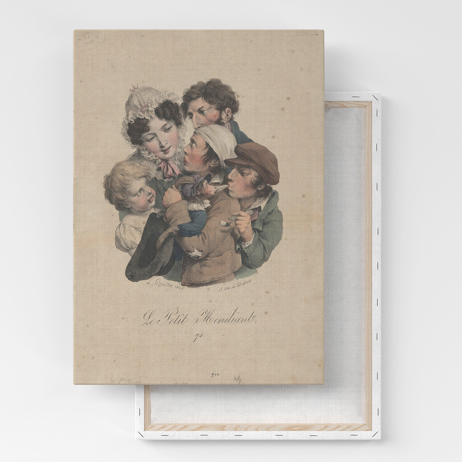 Картина на холсте, репродукция / Луи-Леопольд Буальи - The Little Beggar / Размер 80 x 106 см
