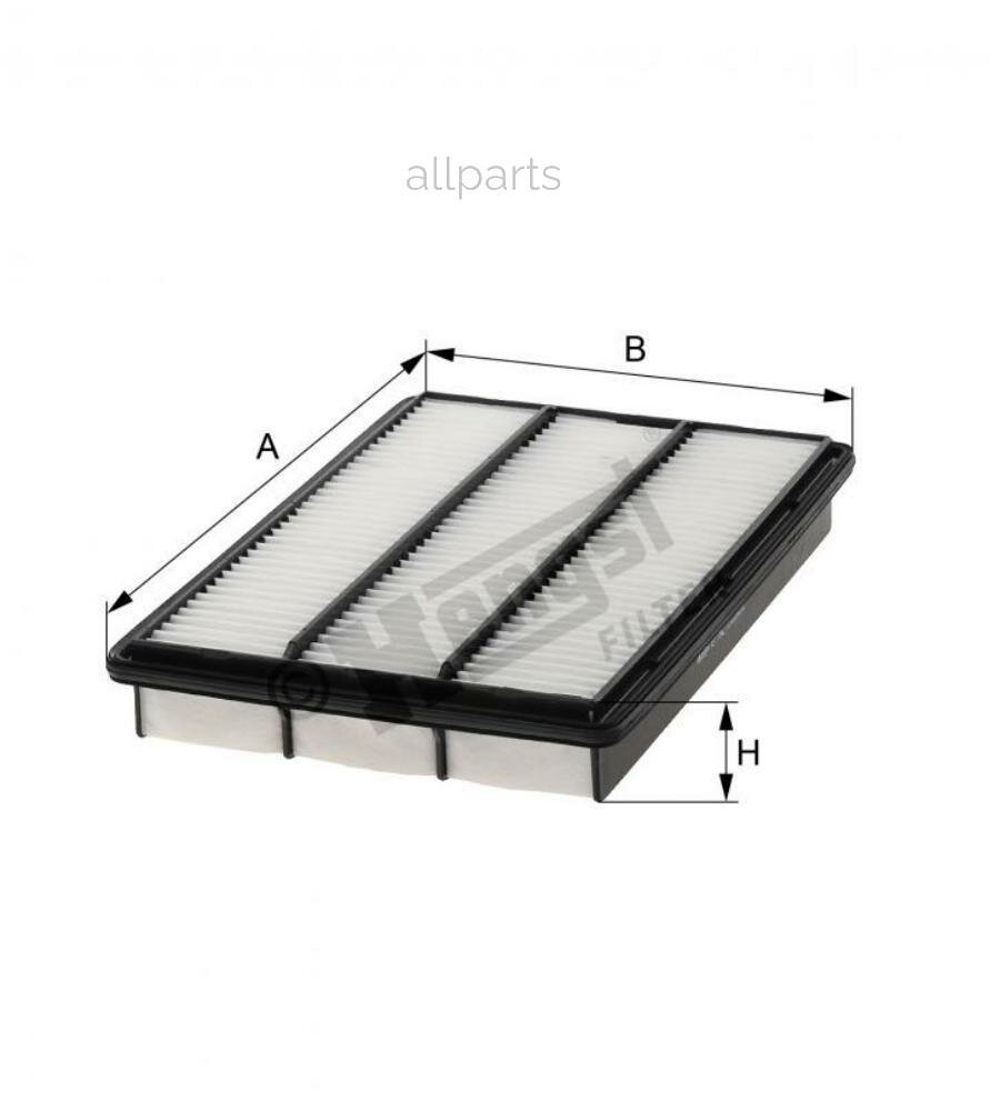 HENGST FILTER E718L Hengst Фильтр воздушный (C 3766, A-3017), E718L