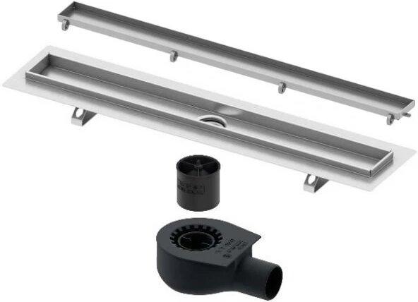 Душевой трап (лоток) Tece TECEdrainline plate 601000 + 650000 + 660016 + 601070 94,5 см, с решеткой, под плитку, хром