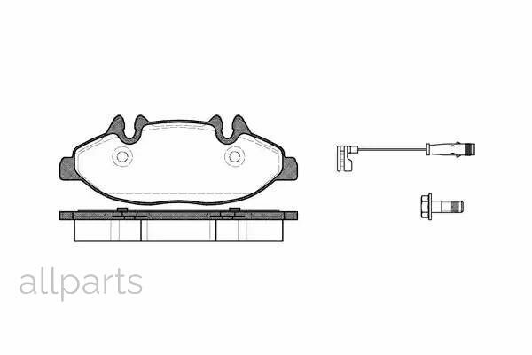 REMSA 110902 1109 02 колодки дисковые п.\ MB Viano W639 3.2/2.2CDi 03>