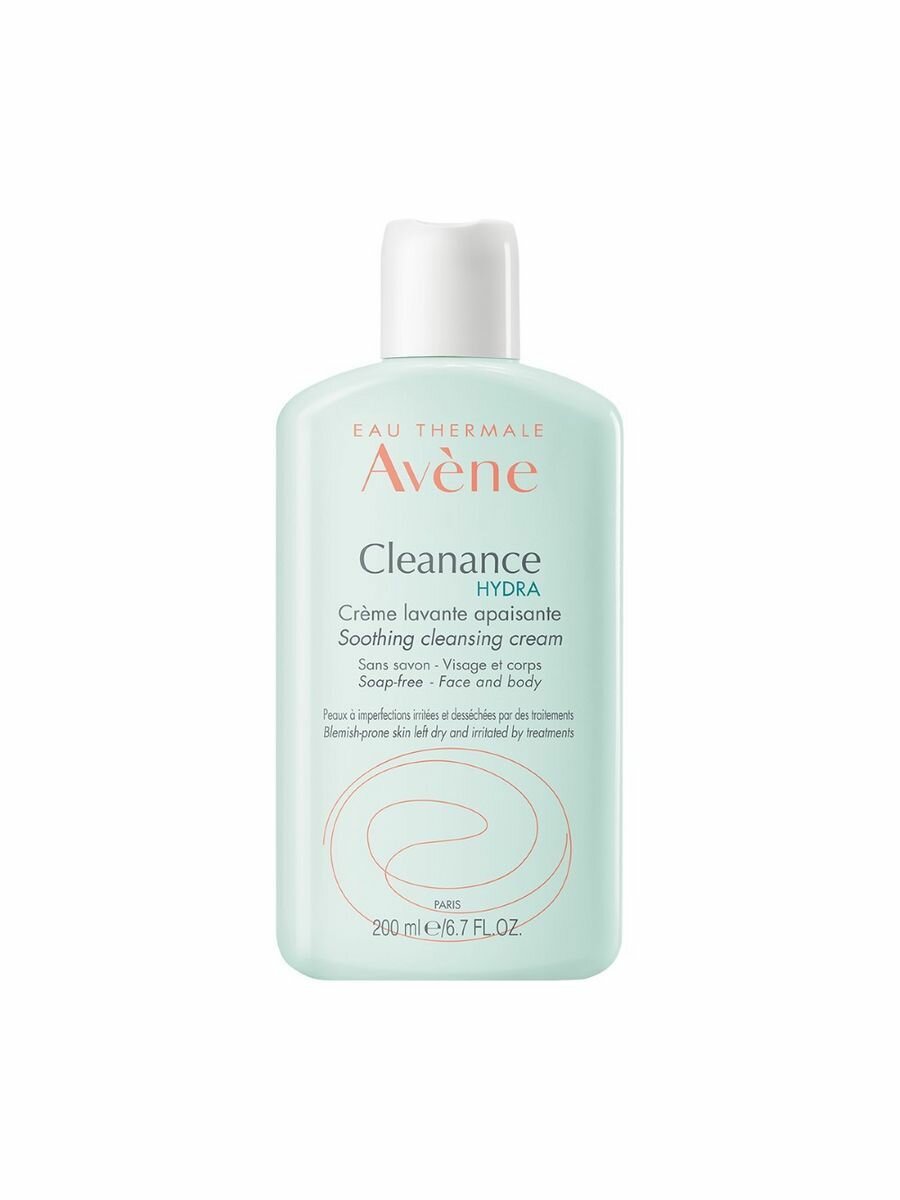 Avene Крем Смягчающий Клинанс Hydra (Гидра) для сухой и чувствительной кожи 200 мл - интенсивное увлажнение и очищение
