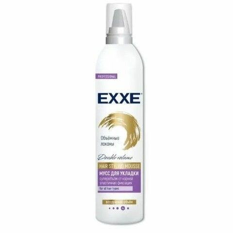Exxe Мусс для укладки волос, Объёмные локоны, 250 мл.