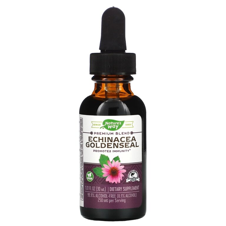 Nature's Way, Эхинацея, на 99,9% без спирта, 30 мл