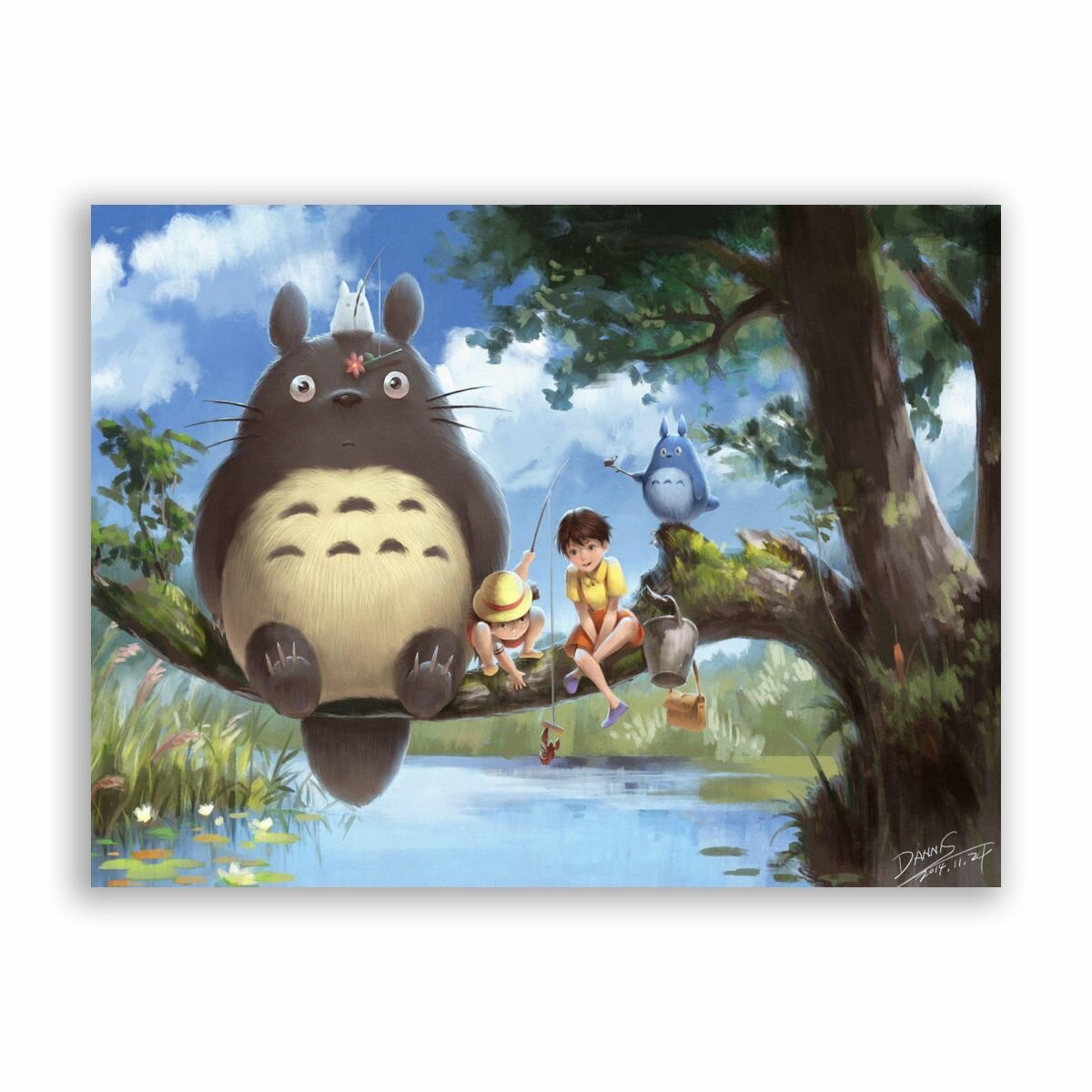 Постер, плакат на бумаге / Мой сосед Тоторо / Размер 30 x 40 см