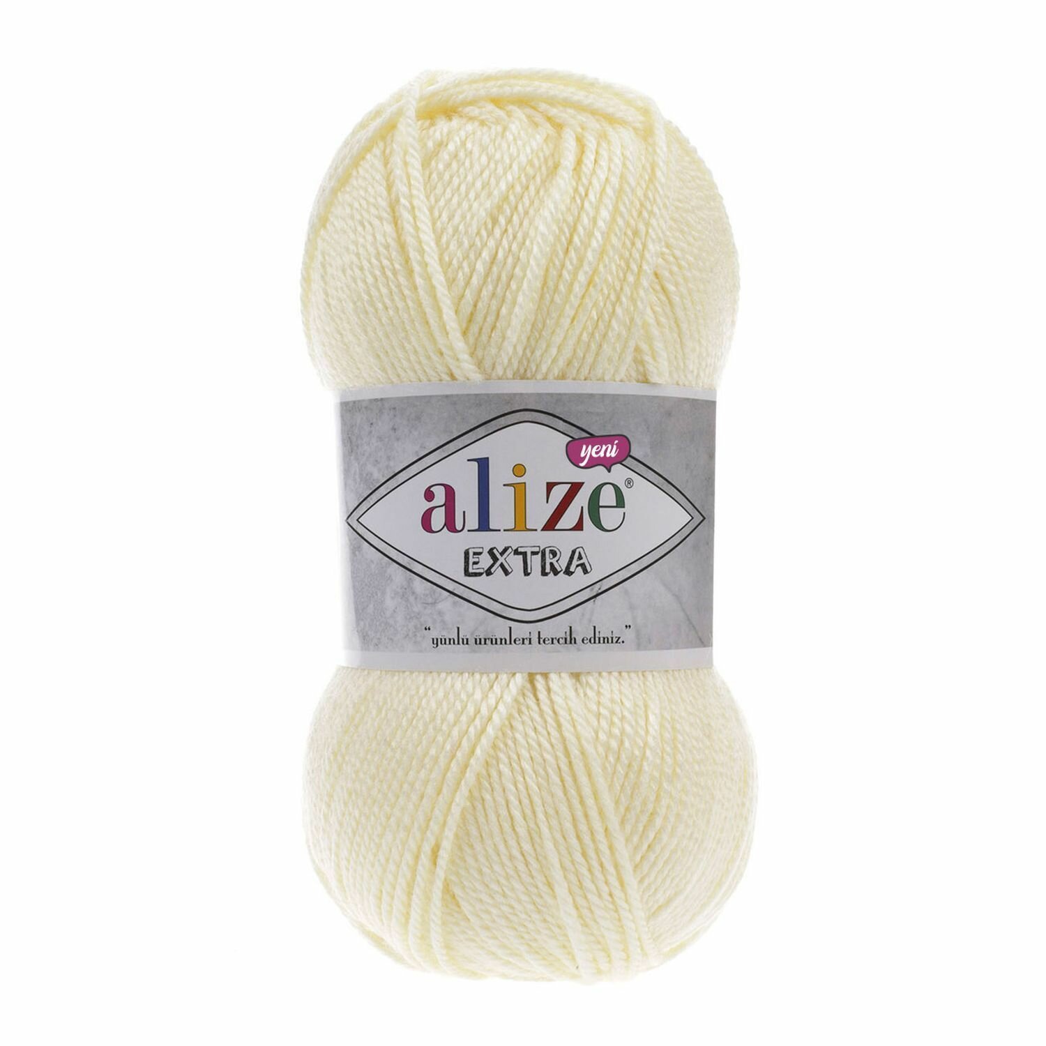 Пряжа ALIZE EXTRA (Экстра), молочный - 01, 100% акрил, 5 мотков, 100 г, 220 м.