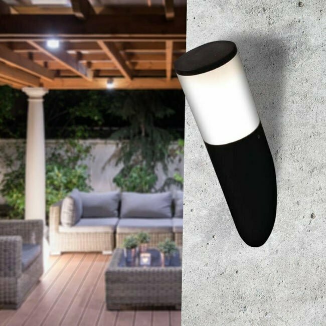 Светильник уличный настенный Fumagalli Amelia-Fs DR2.571.000. AYF1R, черный и Опал (молочный)