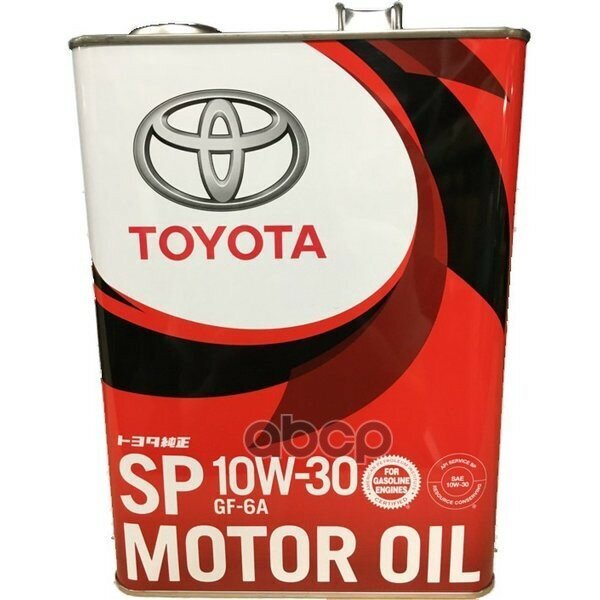 Масло моторное TOYOTA SP 10W-30, 4л TOYOTA арт. 0888013805
