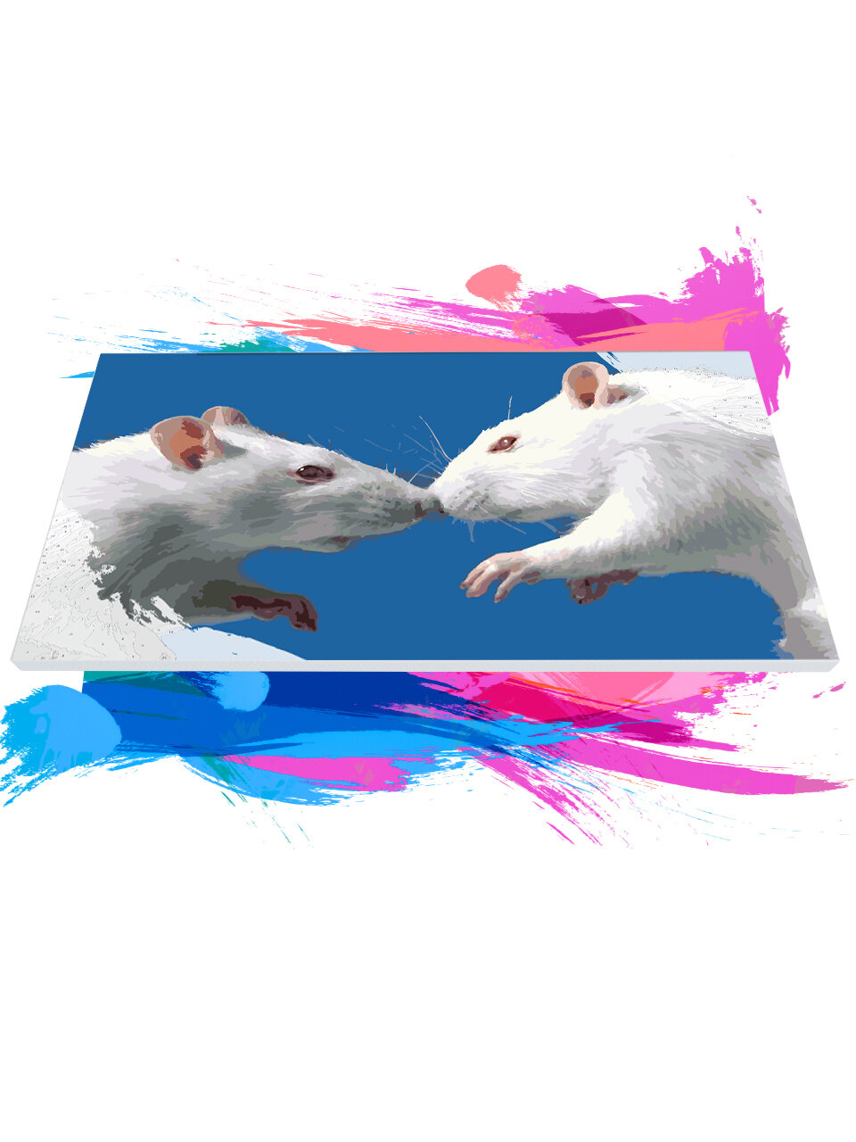 Картина по номерам на холсте Сотворение крыс, 40 х 60 см