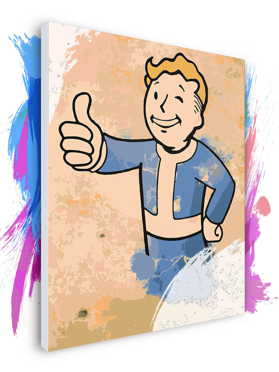 Картина по номерам на холсте Fallout boy, 80 х 100 см