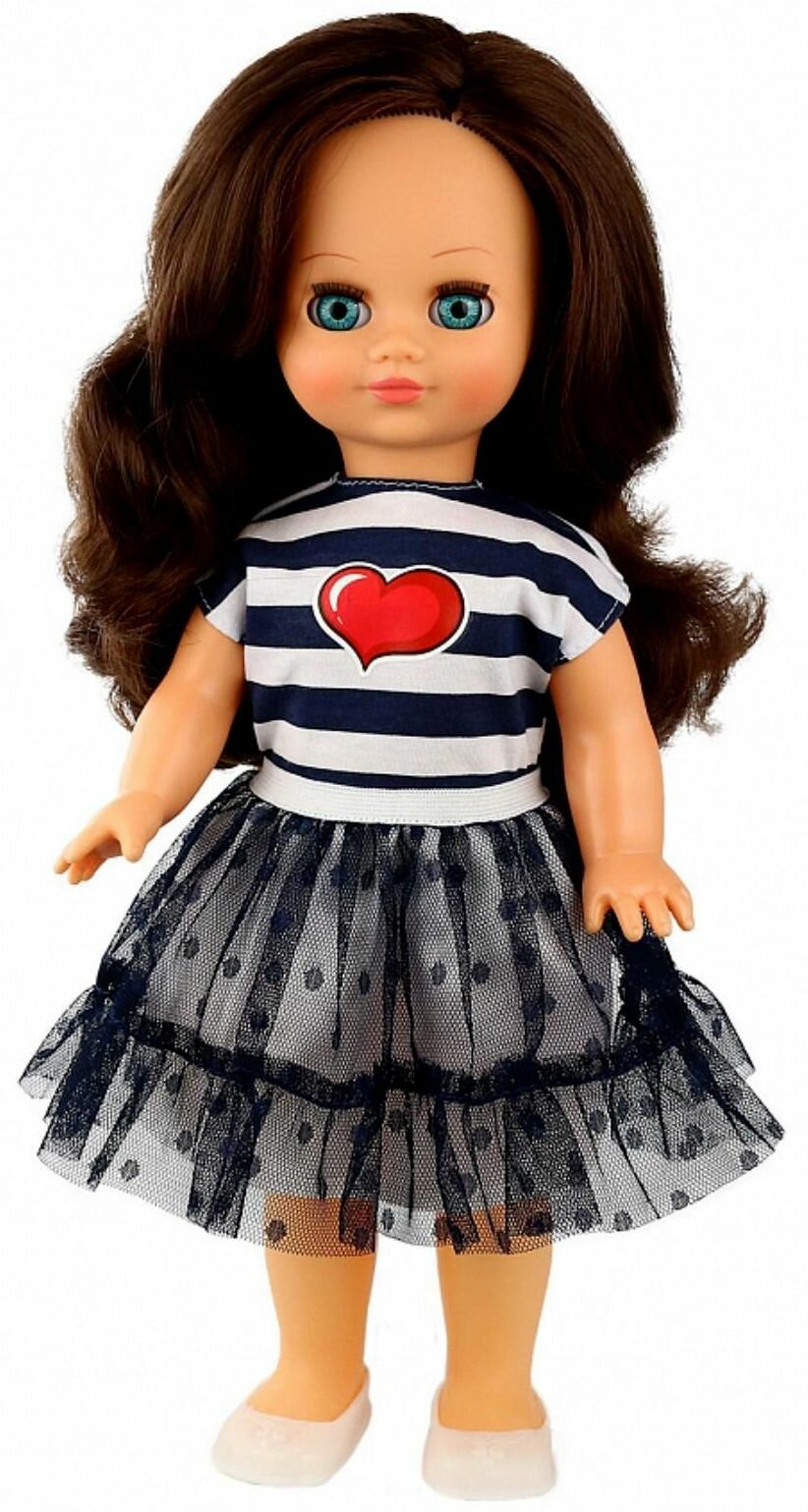 Детская говорящая кукла "Герда яркий стиль 2", игрушка для девочек со звуковым устройством, классическая куколка с длинными волосами, закрывающая глаза, 38 см