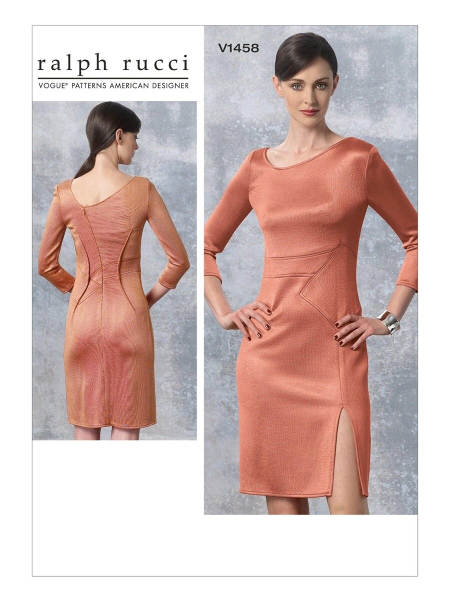 Выкройка VOGUE №1458 Платье