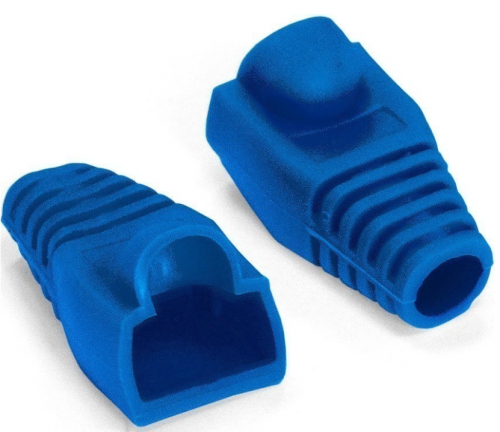 Колпачок Exegate BC45-100-BL изолирующий для коннектора RJ-45, синий 100шт.
