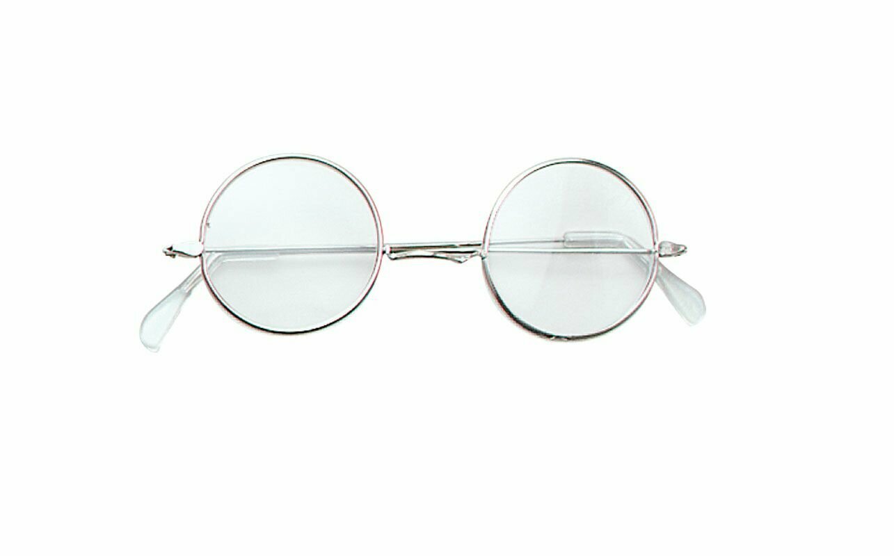 Очки Bristol Novelty "Джон Леннон", унисекс, пластик, металл, прозрачные