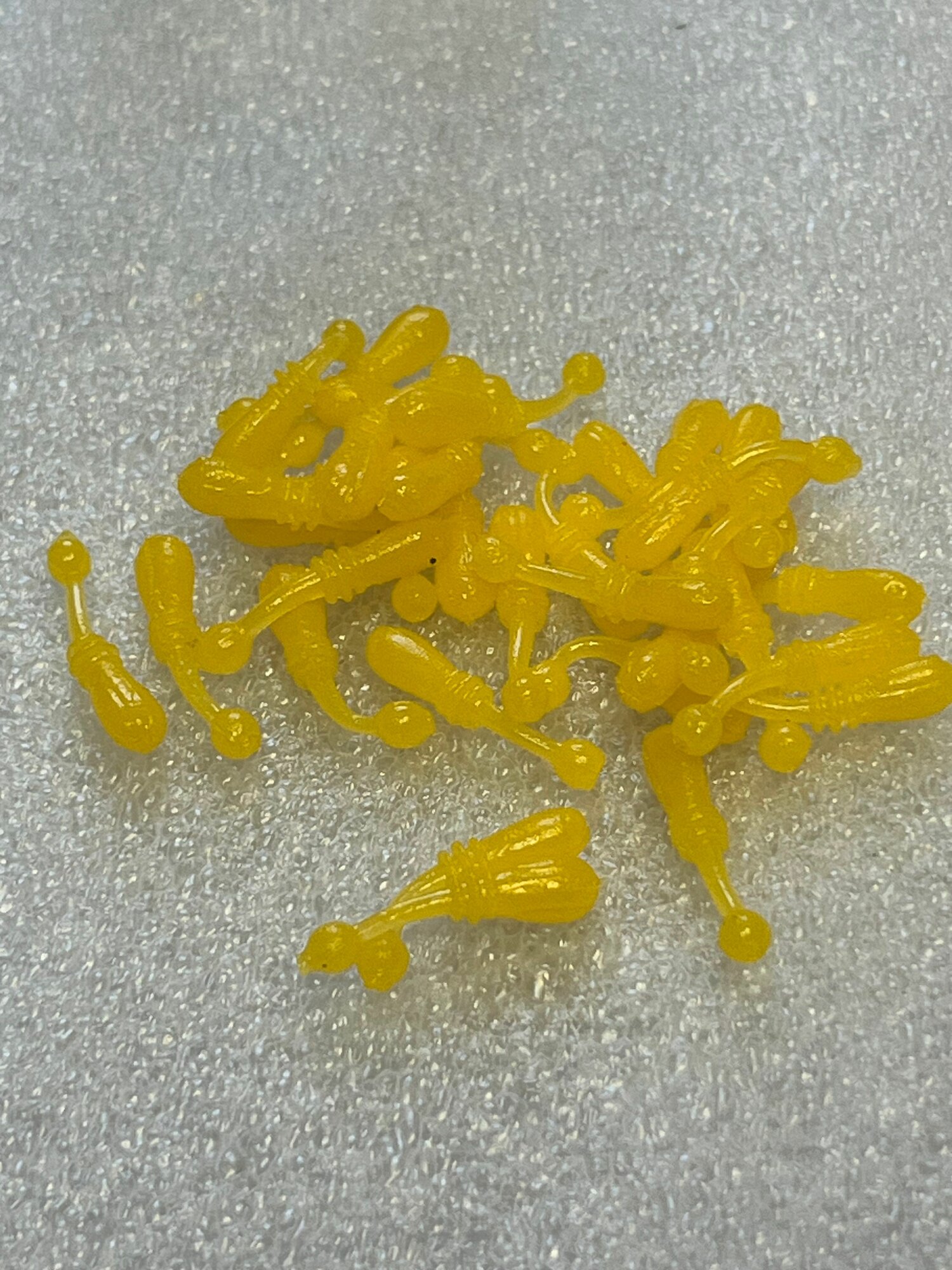 Приманка съедобная для мормышинга, наноджига, микроджига. Желтый