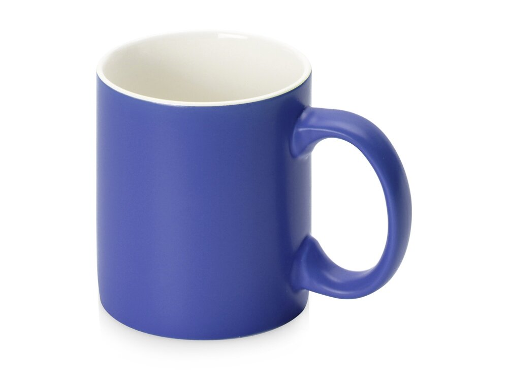 Кружка для напитков Oasis "Марко" матовая, 330 мл, костяной фарфор, синяя