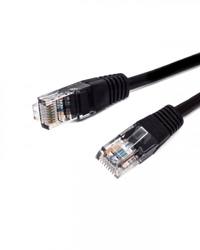 Патч-корд U/UTP Filum FL-U5-3M-BK (CCA, PVC, кат. 5е) 3м чёрный